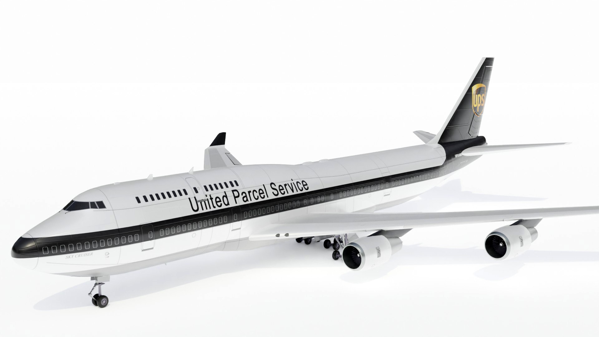 3D Boeing 747-400 UPS - Old Livery - TurboSquid 2019892