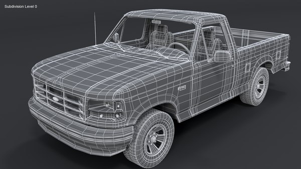 3D model Ford F-100 1956 and F-150 1993 Collection - TurboSquid 1840377