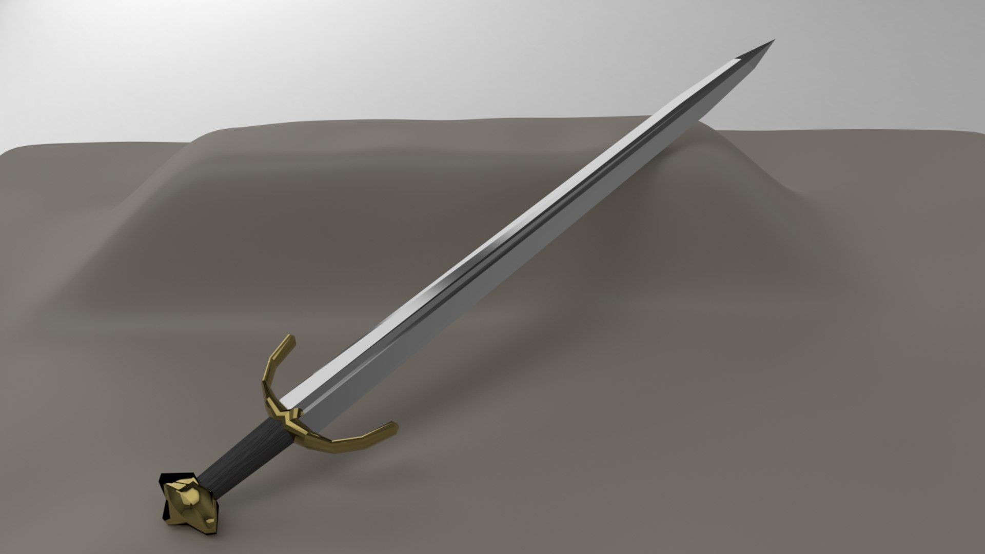 3D broad sword weapon model - TurboSquid 1263097