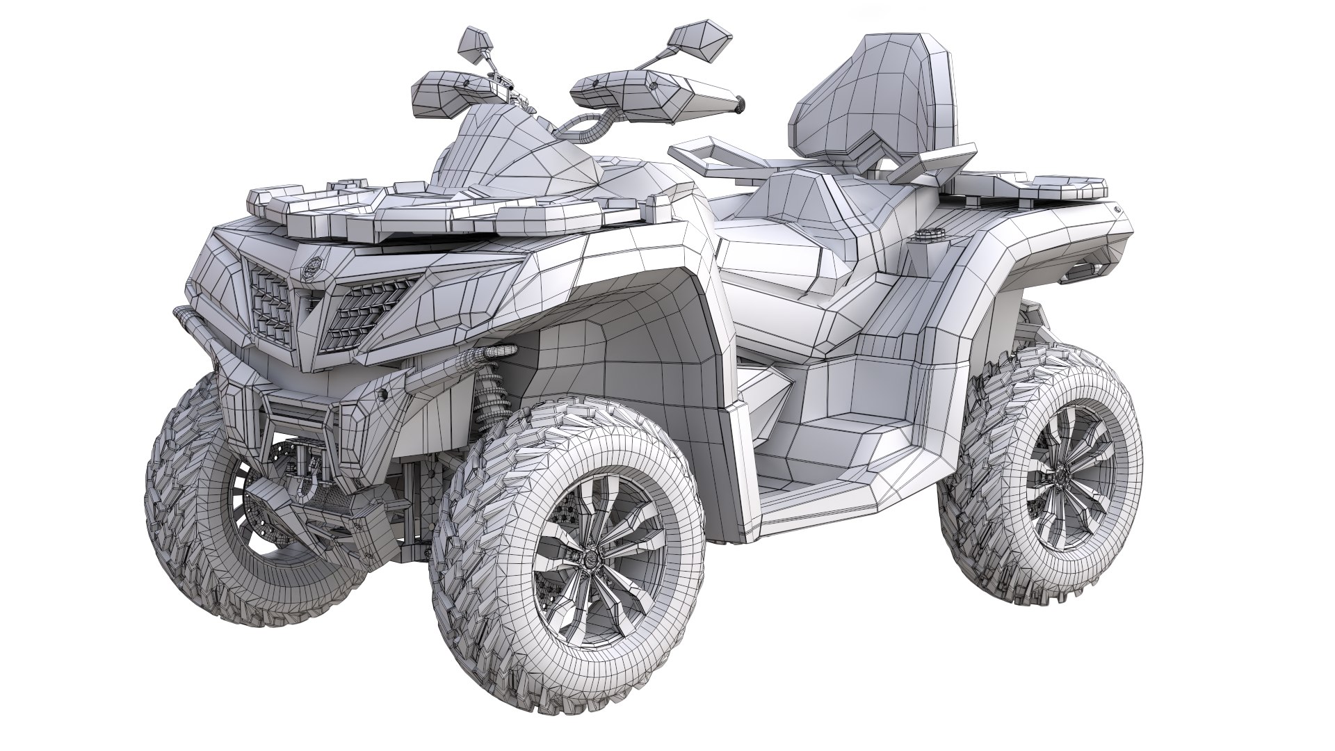CForce Orange Beach All Terrain Vehicle - ATV 3D Model - TurboSquid 2103418