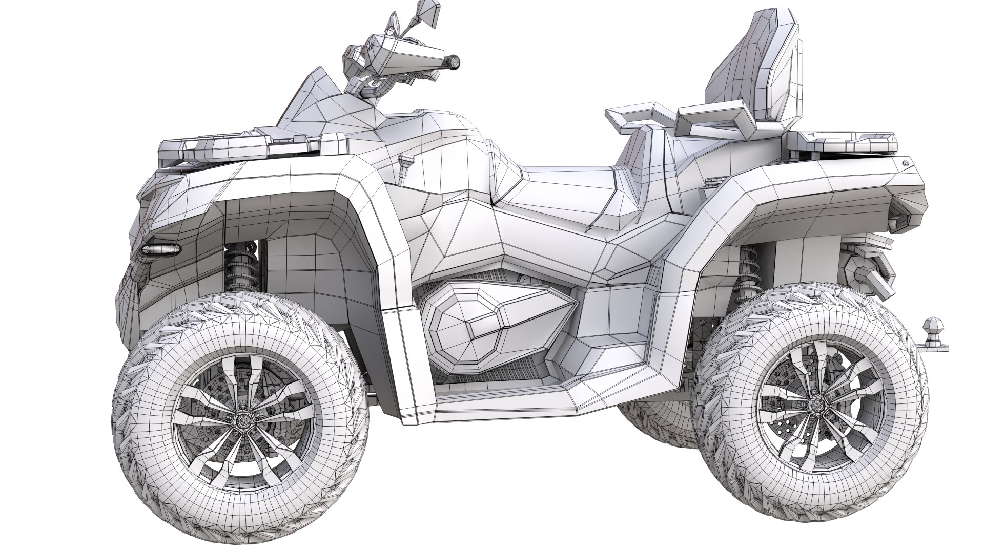CForce Orange Beach All Terrain Vehicle - ATV 3D Model - TurboSquid 2103418