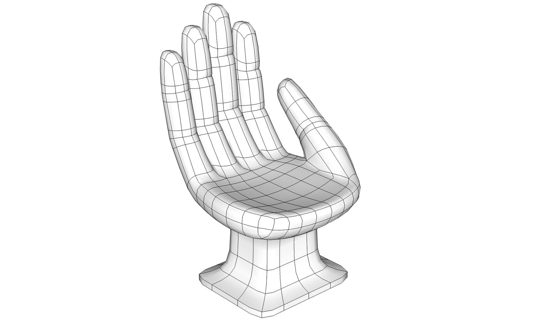 3D Model Hand Chair - TurboSquid 2064558