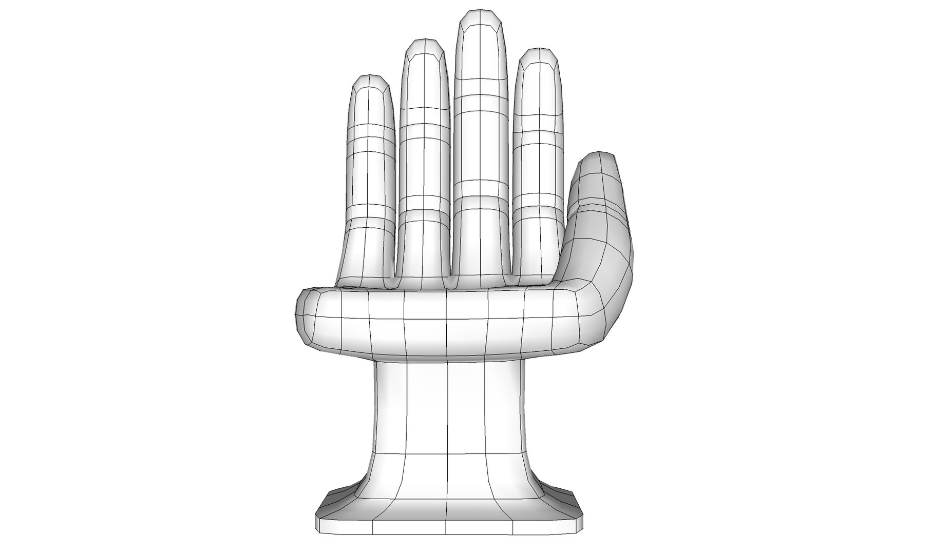 3D Model Hand Chair - TurboSquid 2064558