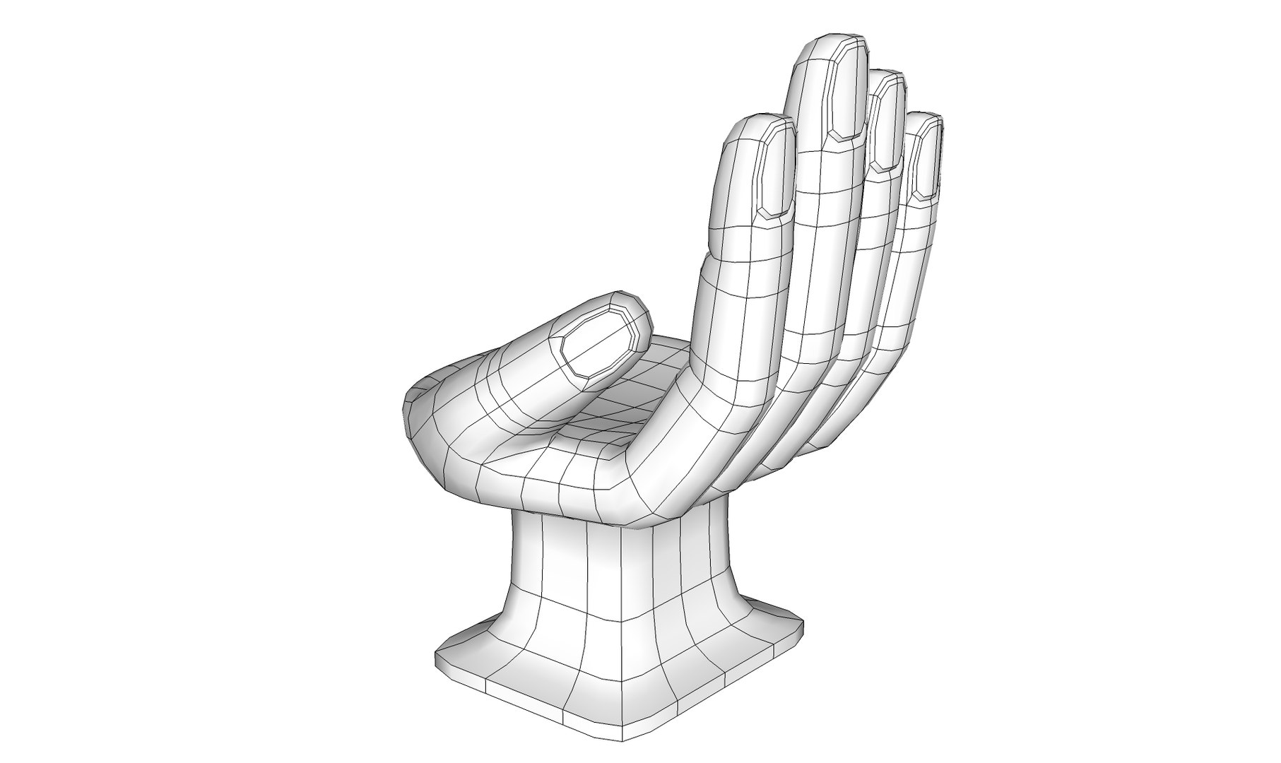 3D Model Hand Chair - TurboSquid 2064558