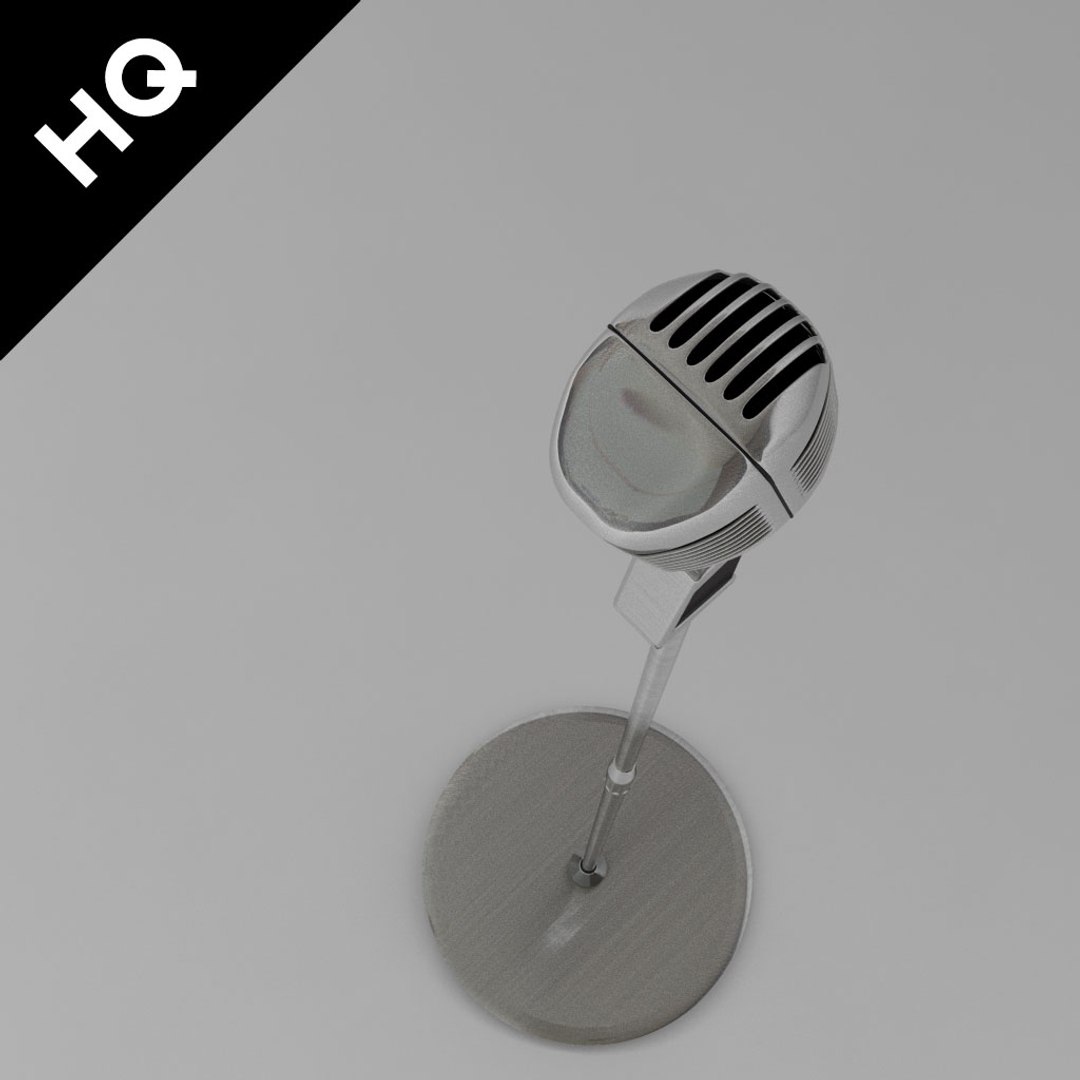 3d Model Microphone Mic Micro