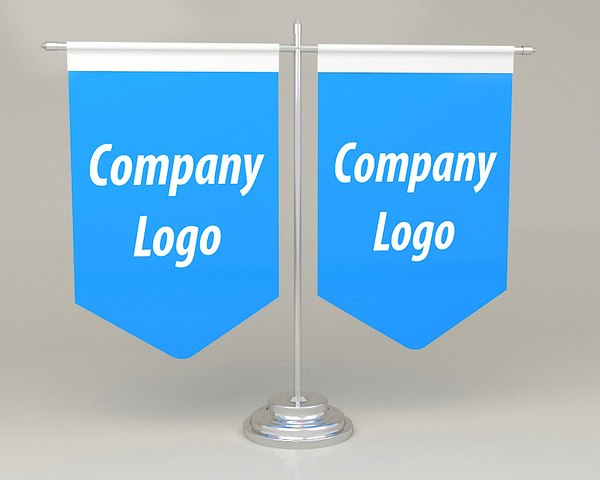 3d model of table flags