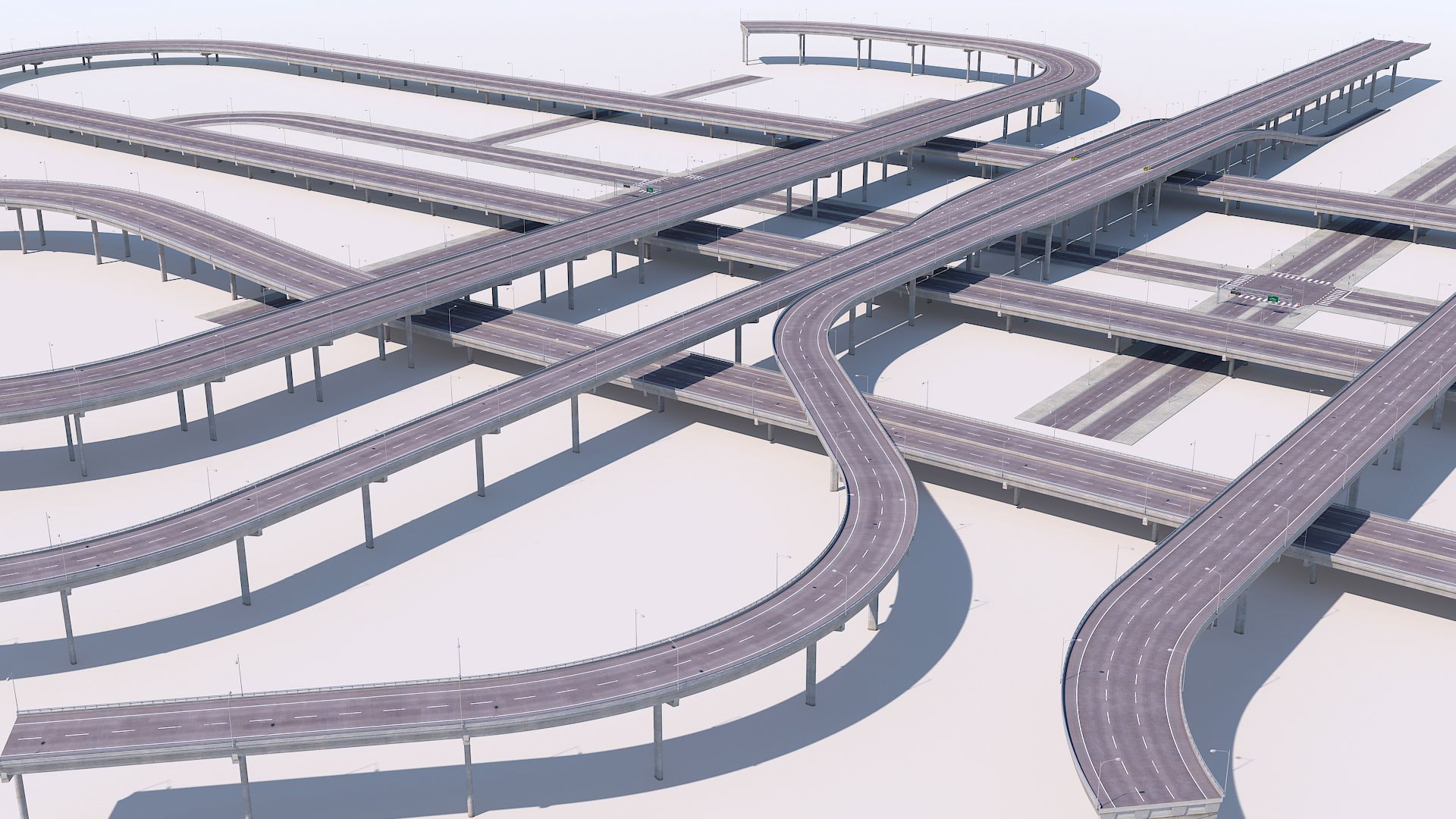 3D Highway And Streets Kit PBR Collection Plus Construction 2 ...