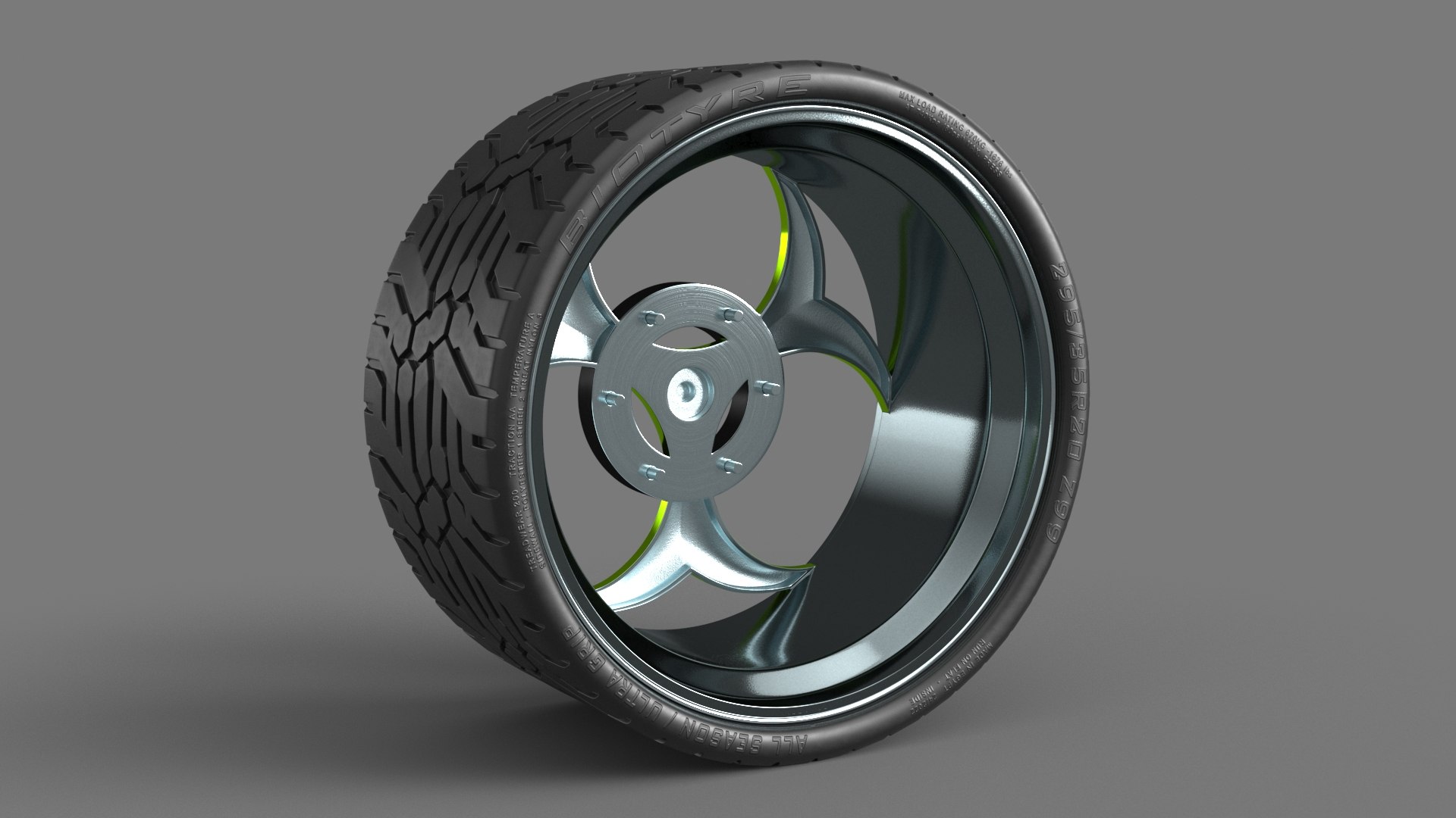 Bio Car Wheel 3D Model - TurboSquid 1929387
