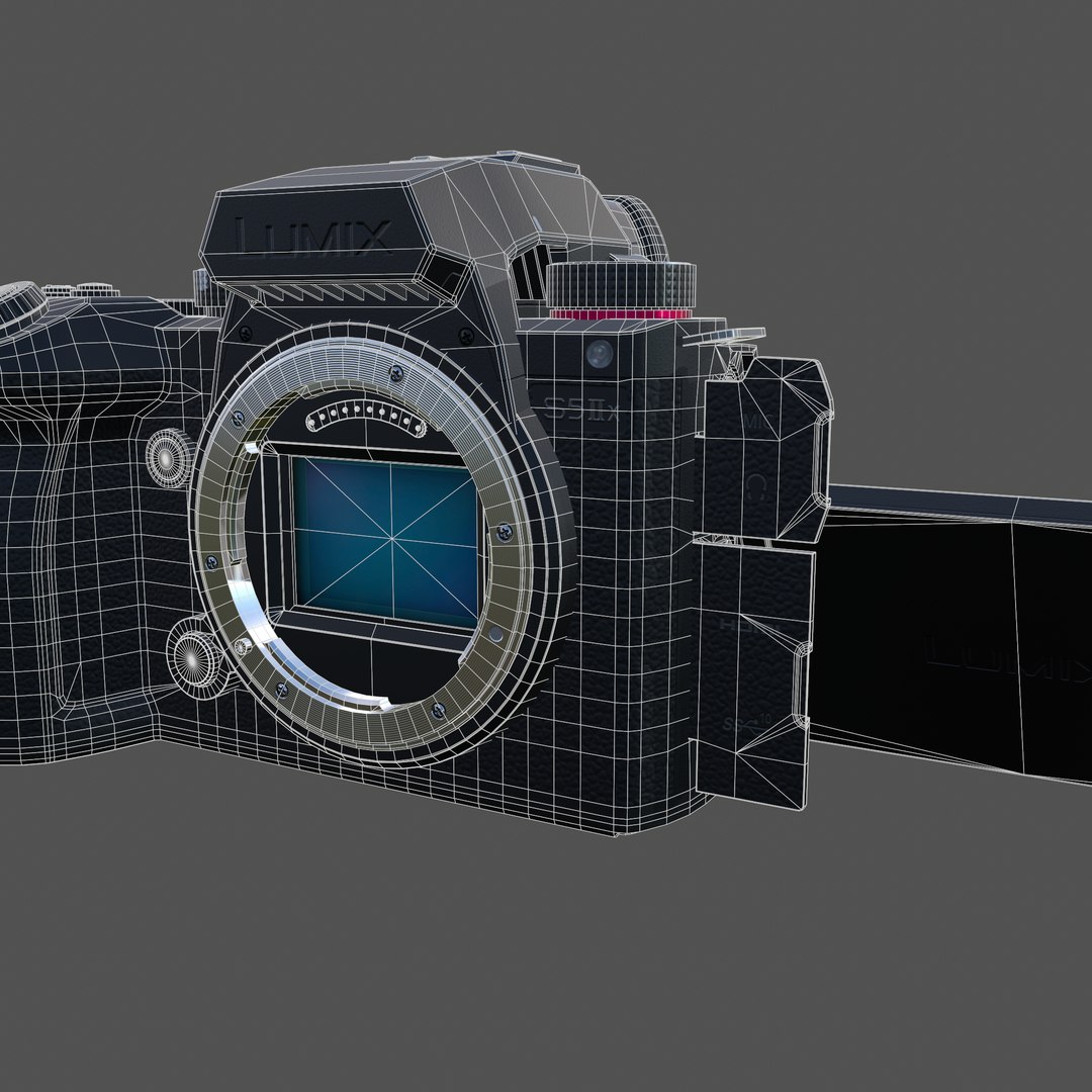3D Model Panasonic Lumix S5 IIX Mirrorless Camera - TurboSquid 2096845