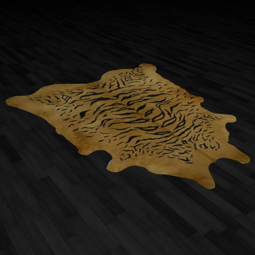 Fur Rug Tiger Skin 3d Model
