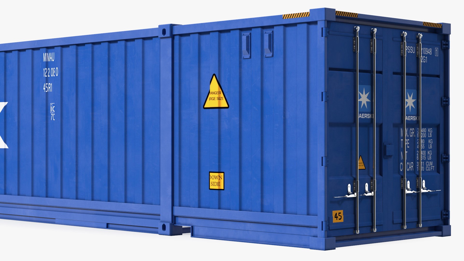 3D 53 Feet High Cube Dry Cargo Shipping Container - TurboSquid 2153048