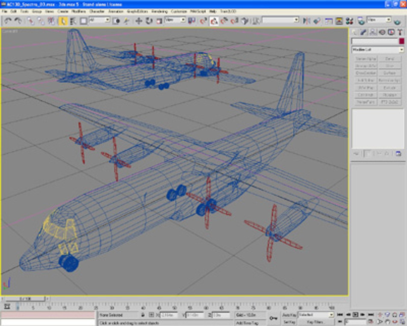 Spectre Gunship Airplane Aircraft 3d Model
