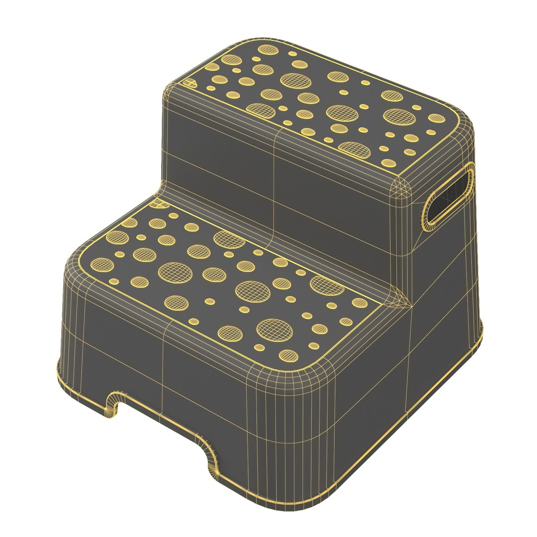3D Uncle Wu Kids Step Stool PBR Model - TurboSquid 2213700