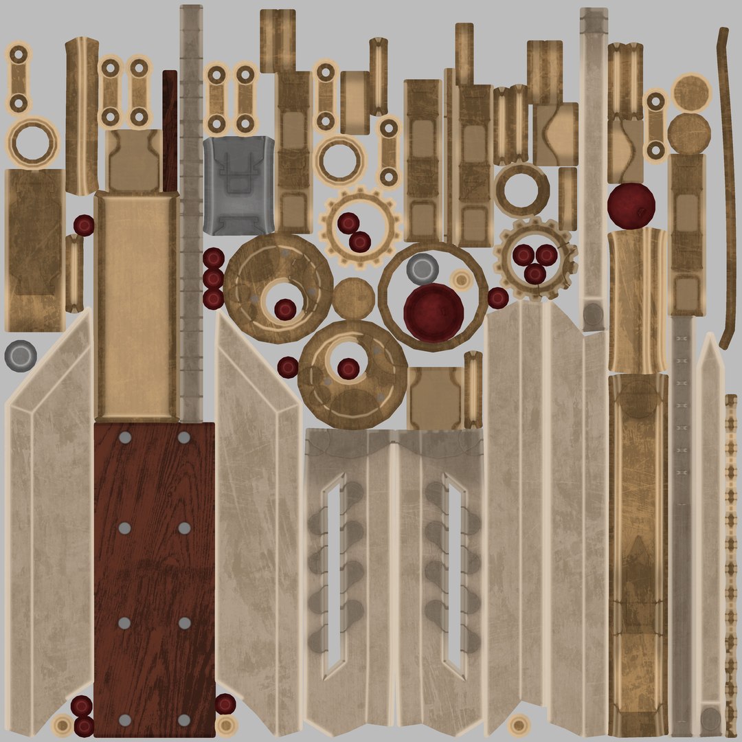 Steampunk Blade Collection 3D Model - TurboSquid 2424410