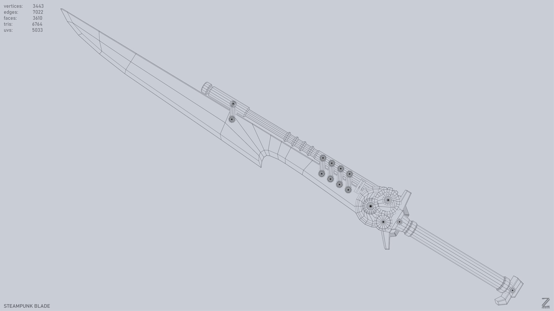 Steampunk Blade Collection 3D Model - TurboSquid 2424410