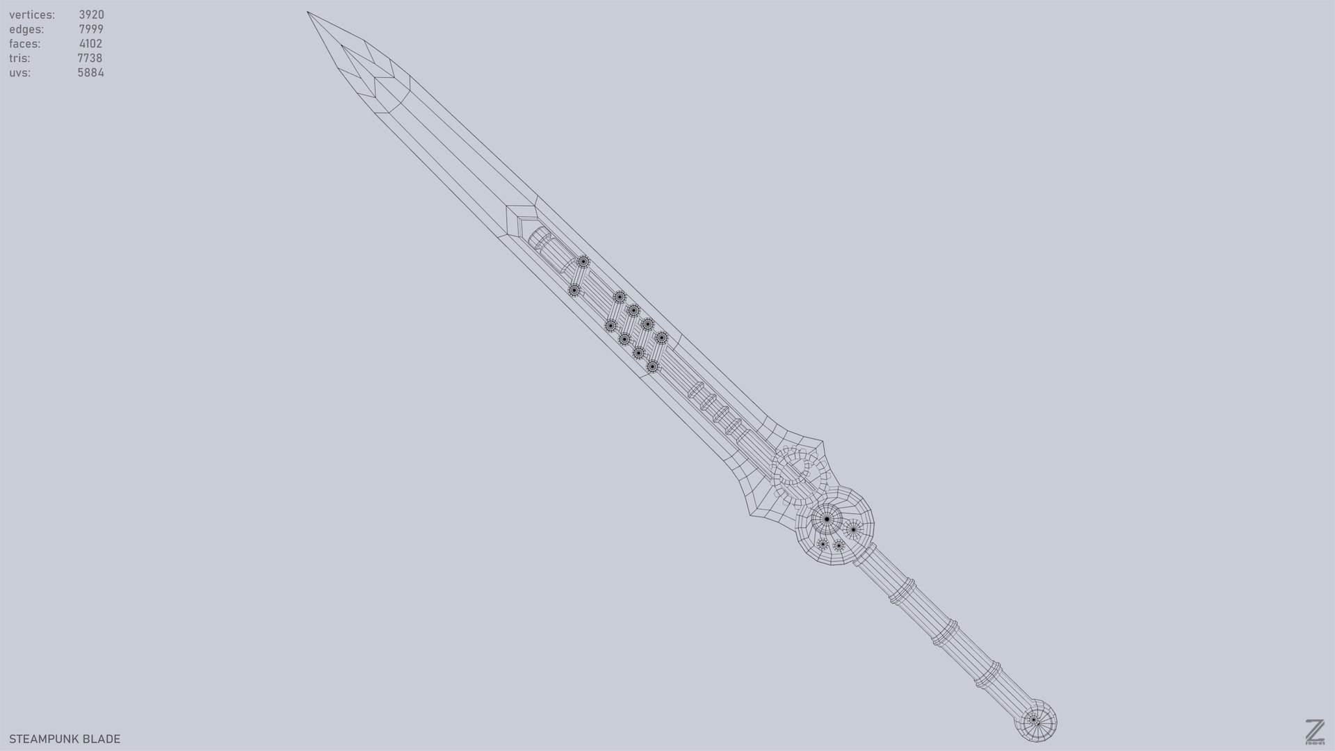 Steampunk Blade Collection 3D Model - TurboSquid 2424410