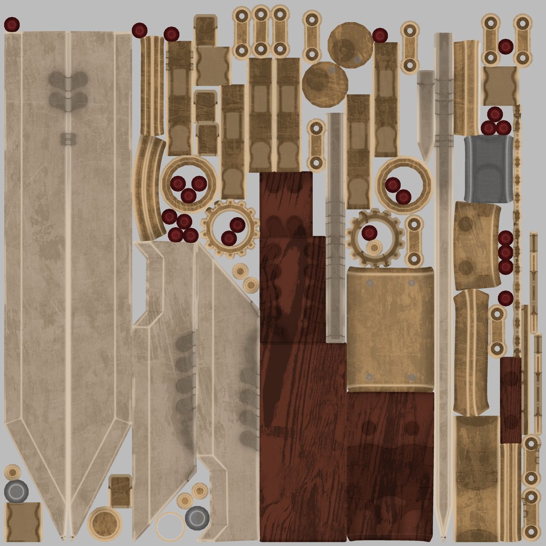 Steampunk Blade Collection 3D Model - TurboSquid 2424410