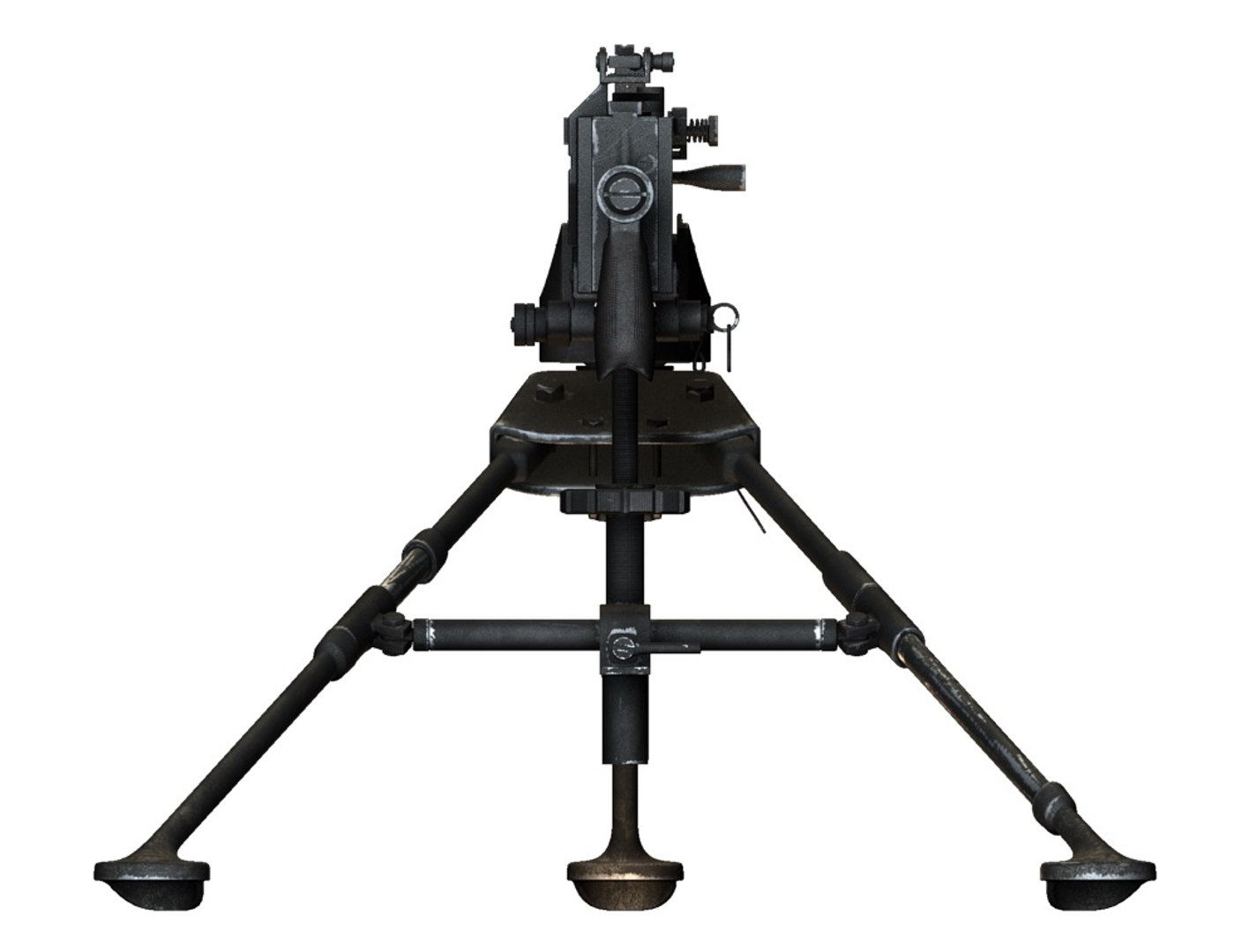 M1919 Browning Machine Gun 3d Model