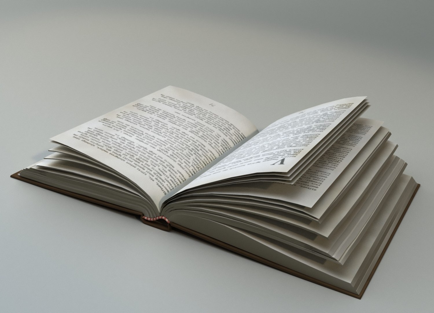Open Book 3D Model - TurboSquid 1404082