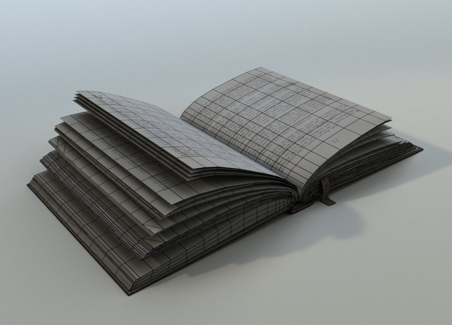 Open Book 3D Model - TurboSquid 1404082