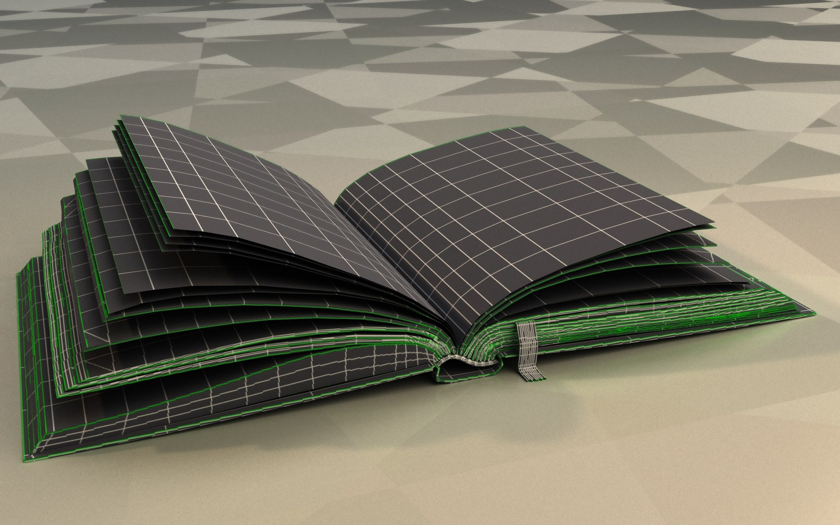 Open Book 3D Model - TurboSquid 1404082