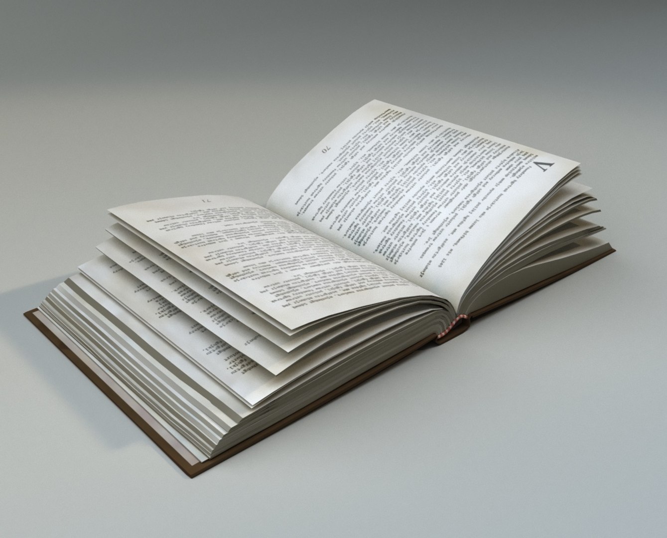Open Book 3D Model - TurboSquid 1404082