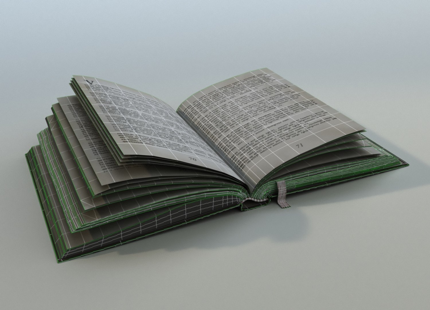 Open Book 3D Model - TurboSquid 1404082
