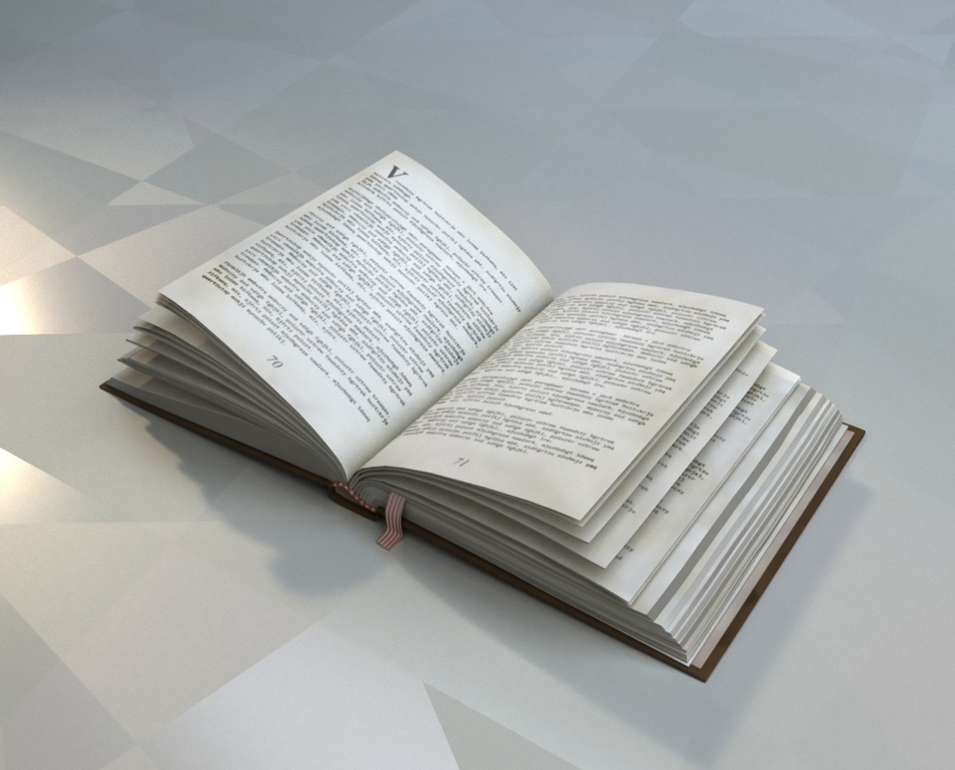 Open Book 3D Model - TurboSquid 1404082
