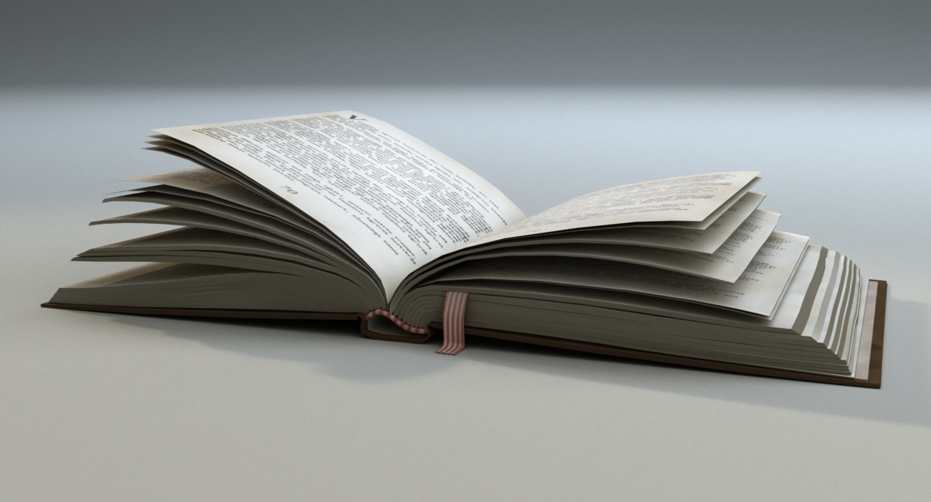 Open Book 3D Model - TurboSquid 1404082