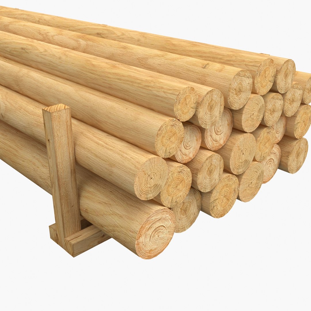 3D Wood Wooden Log Model - TurboSquid 1546813