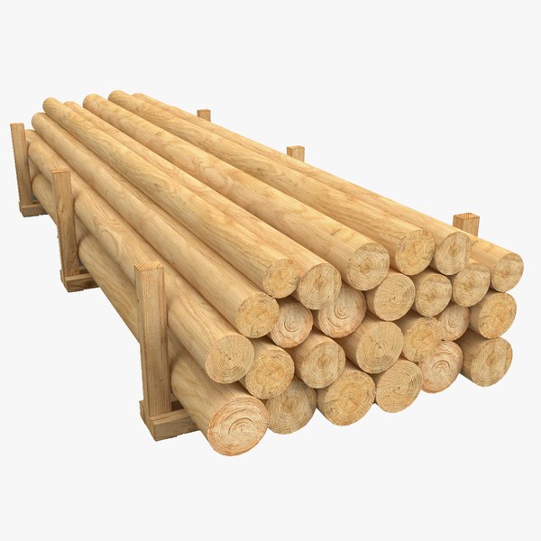 Wood wooden stack 3D model - TurboSquid 1546809