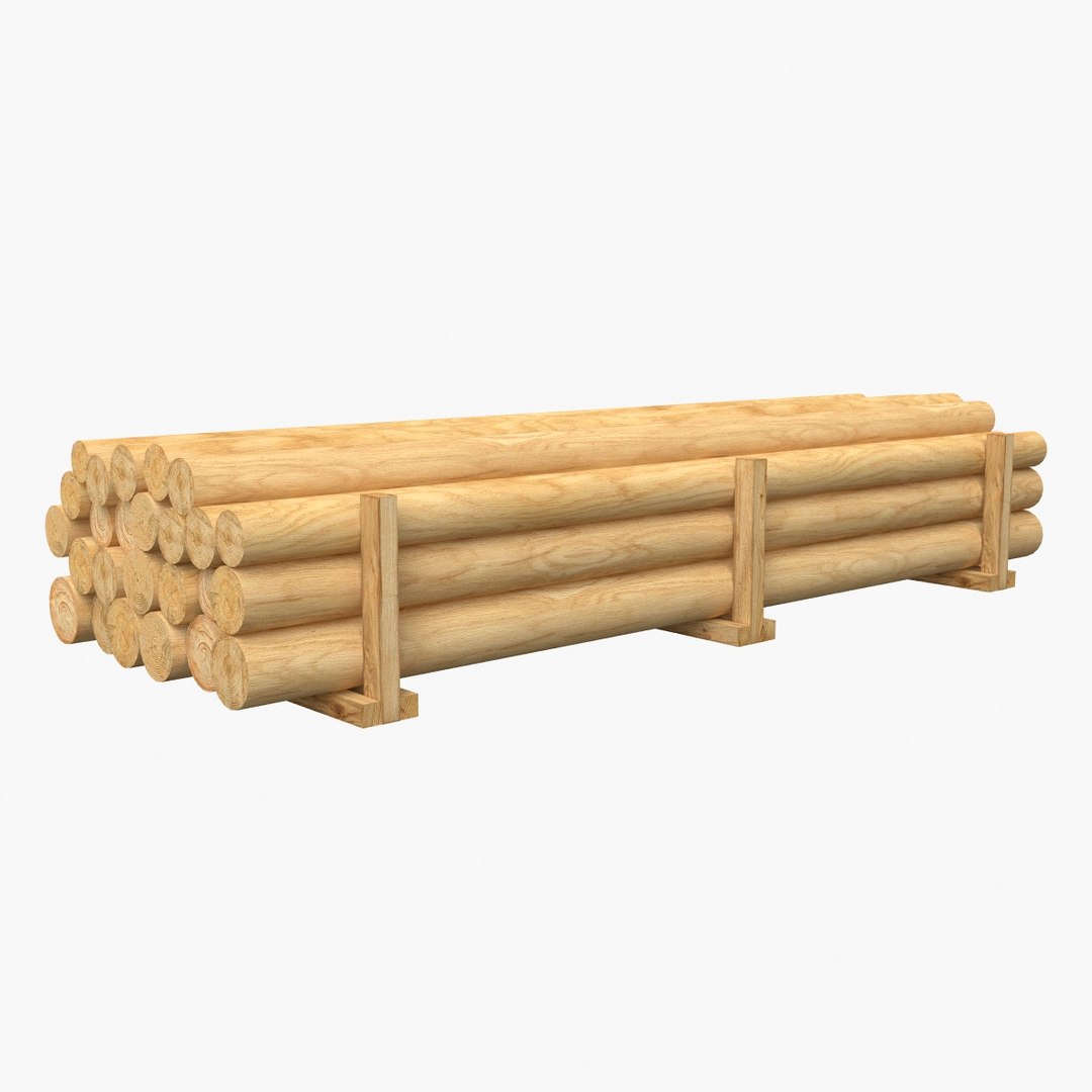 3D Wood Wooden Log Model - TurboSquid 1546813