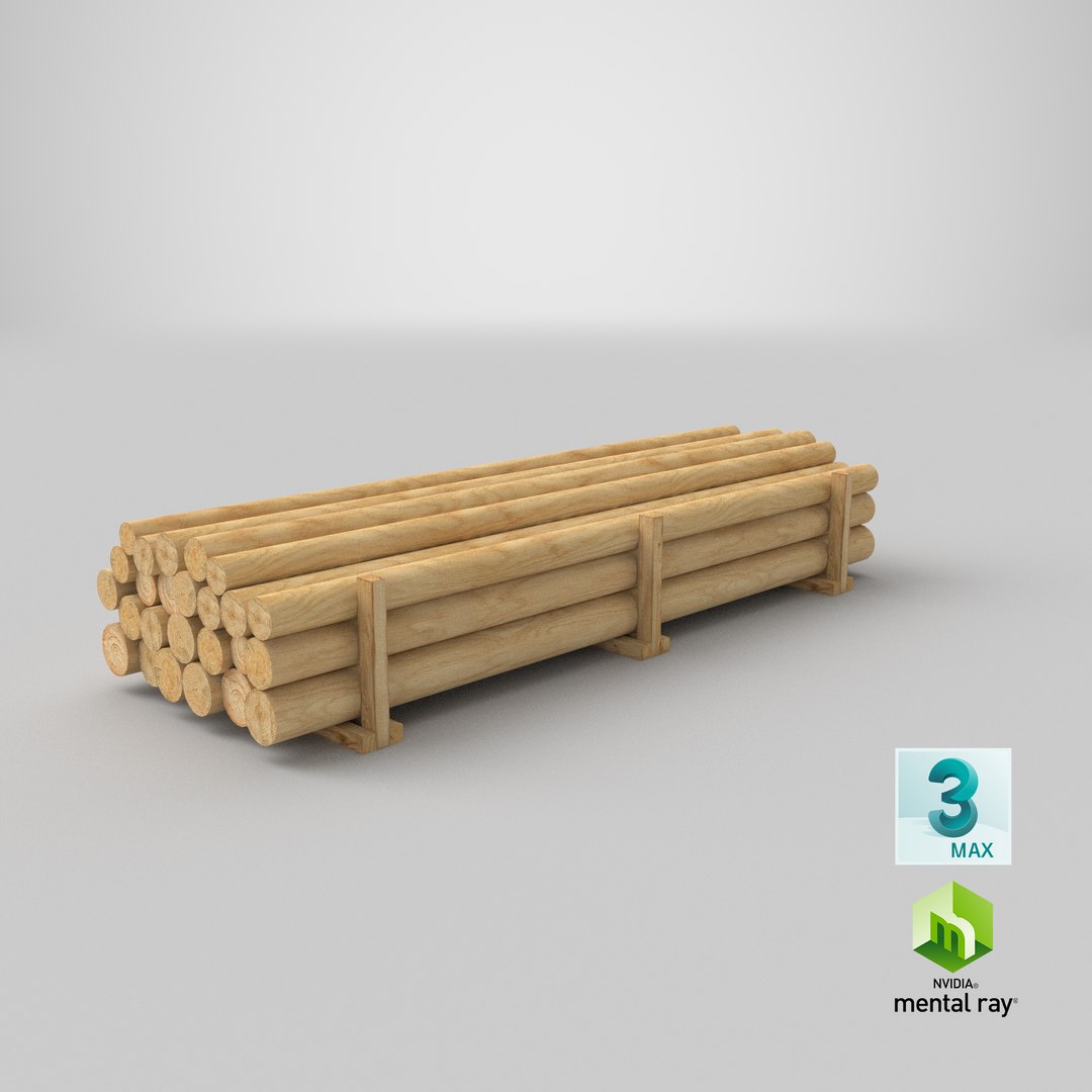 3D Wood Wooden Log Model - TurboSquid 1546813