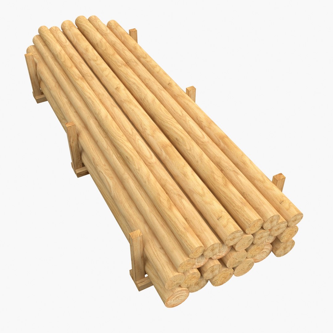 3D Wood Wooden Log Model - TurboSquid 1546813