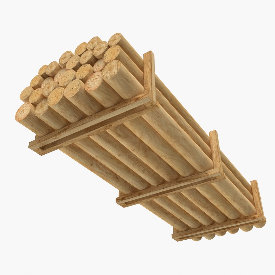 3D Wood Wooden Log Model - TurboSquid 1546813