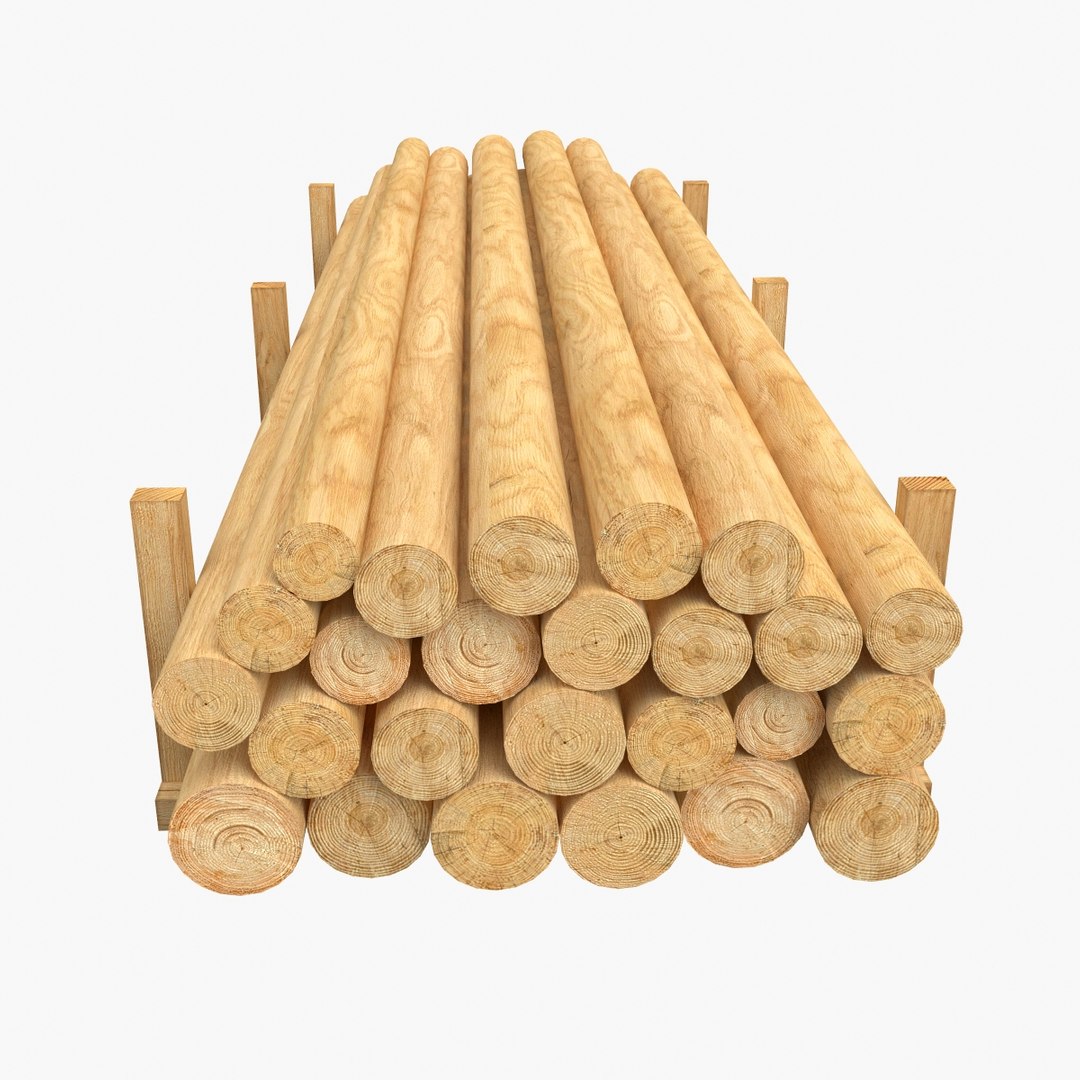 3D Wood Wooden Log Model - TurboSquid 1546813