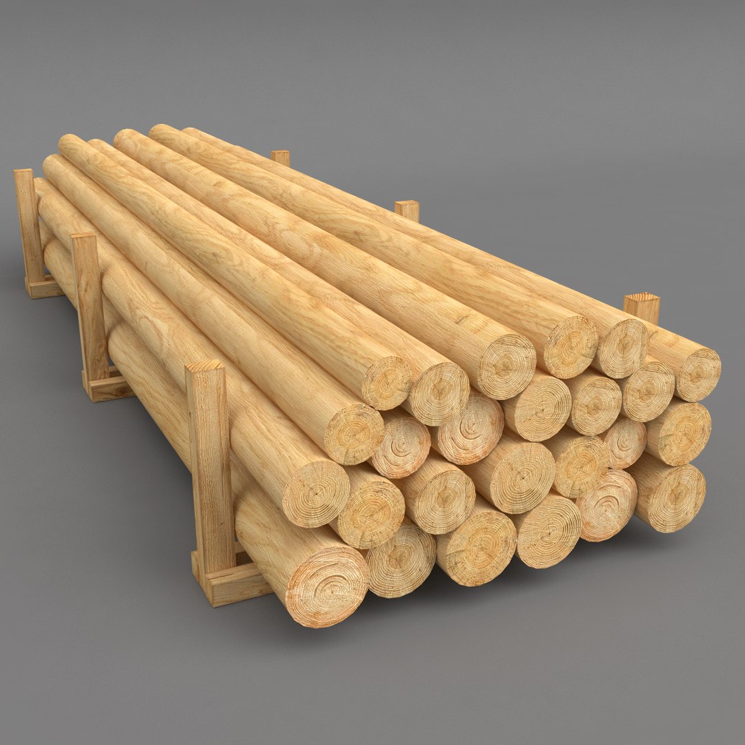 3D Wood Wooden Log Model - TurboSquid 1546813