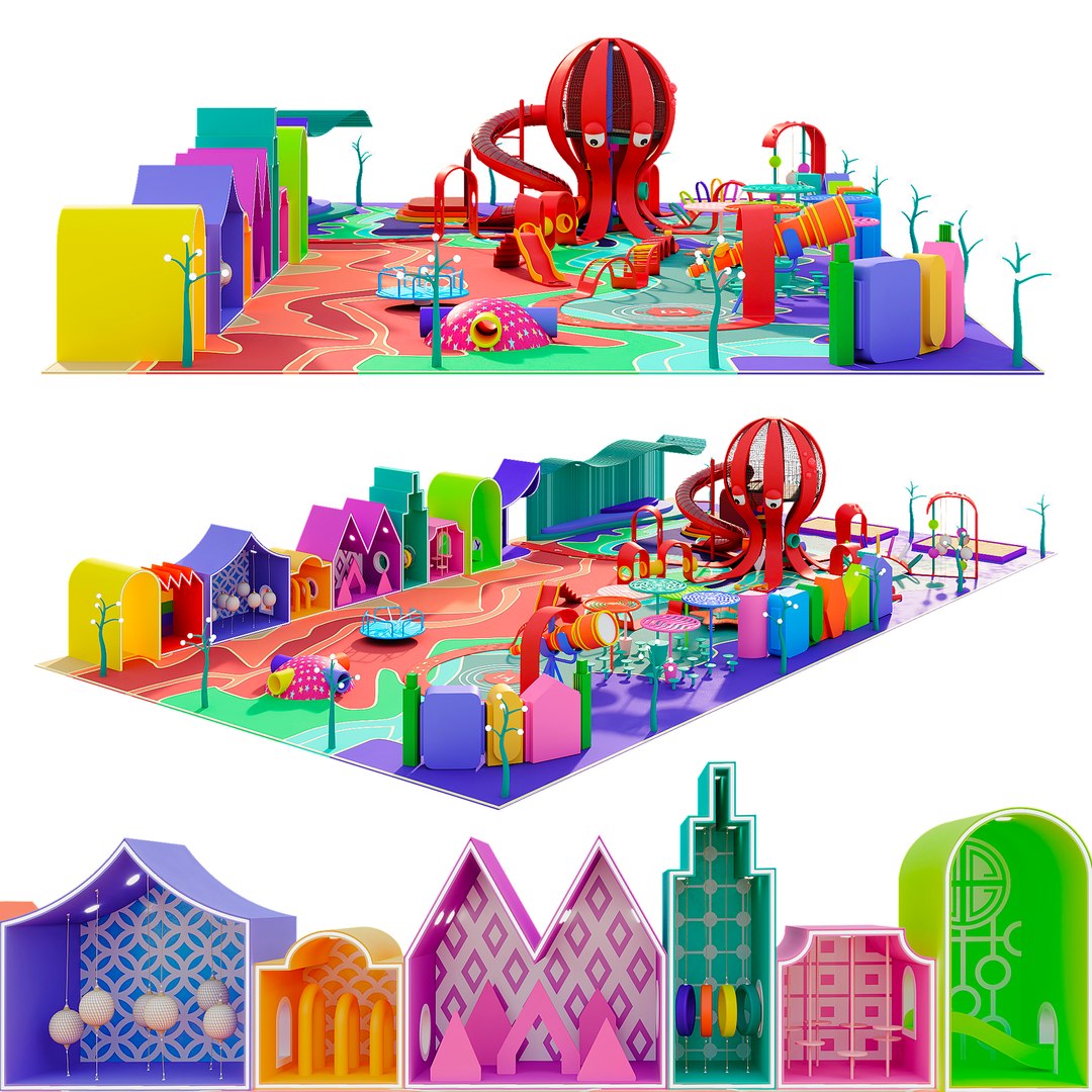 Childrens Playground OCTOPUS KINGDOM 3D Model - TurboSquid 2245989