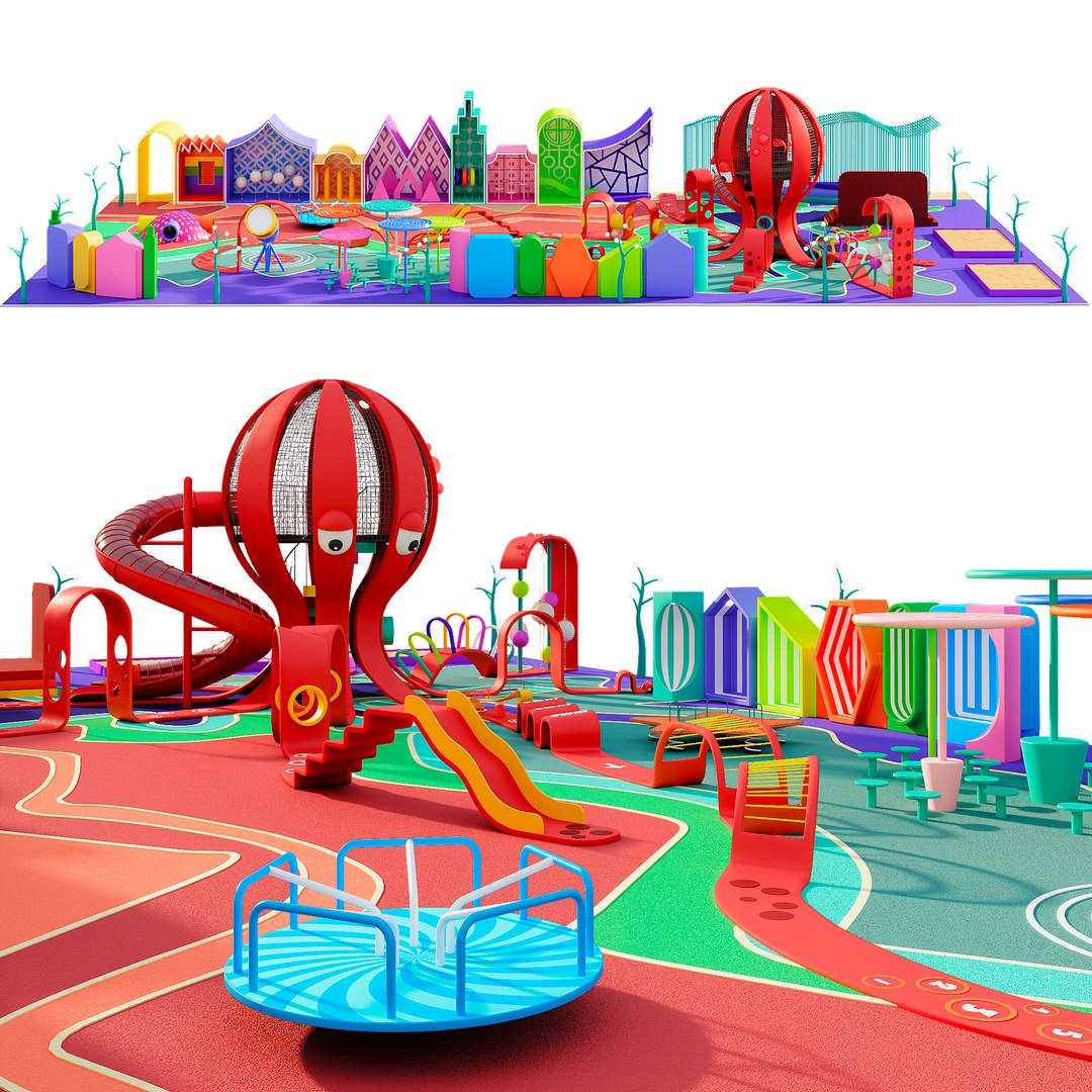 Childrens Playground OCTOPUS KINGDOM 3D Model - TurboSquid 2245989