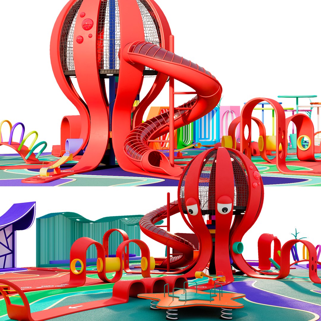 Childrens Playground OCTOPUS KINGDOM 3D Model - TurboSquid 2245989
