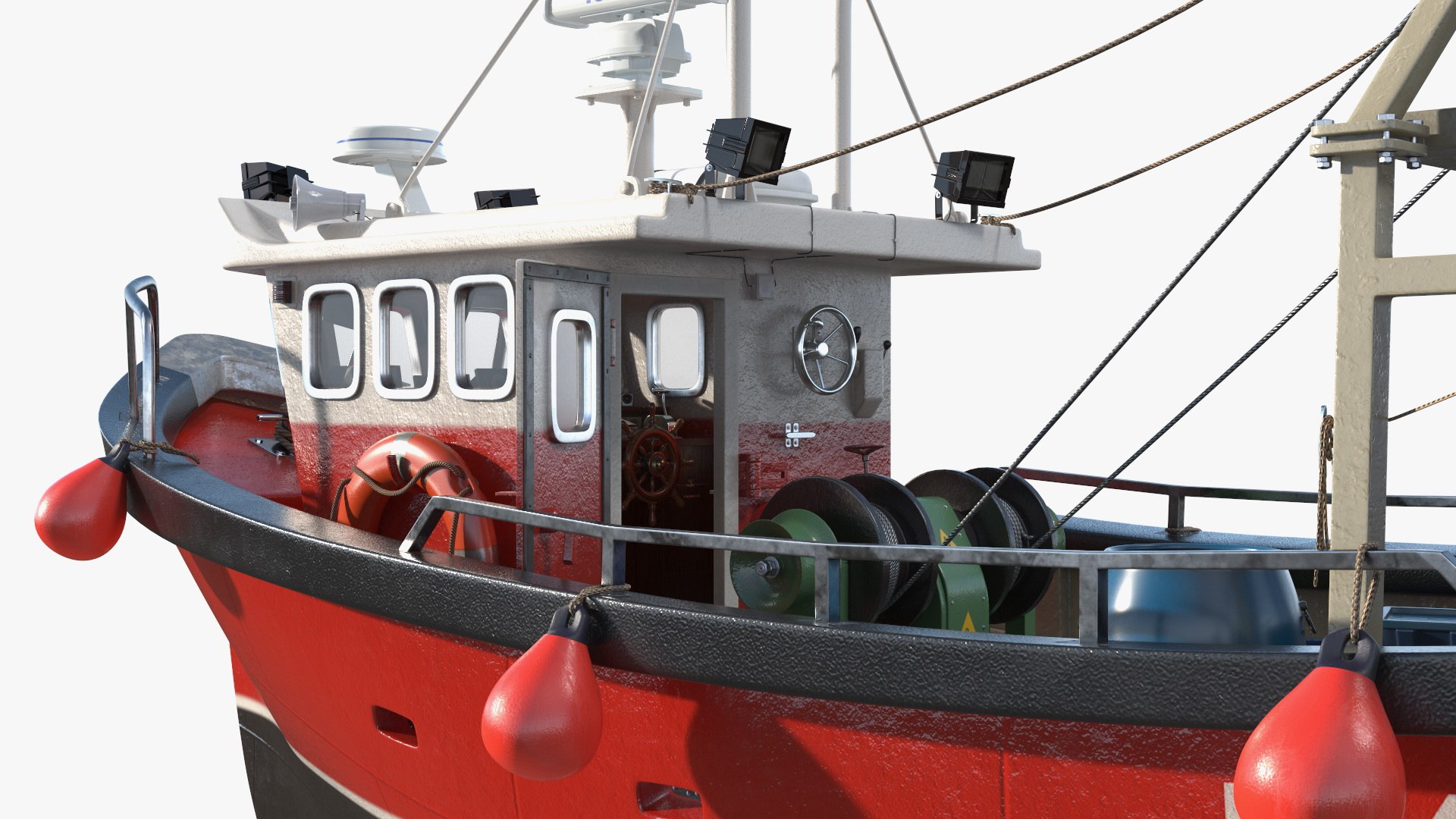 3D model Old Cygnus GM28-38 Small Fishing Vessel - TurboSquid 2068468