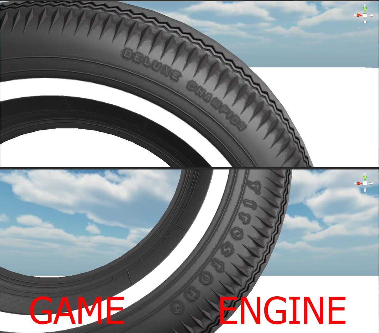 3D 60th-70th Tire Firestone - TurboSquid 1167453