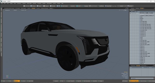 全電動キャデラック エスカレード 2025 IQ フレア メタリック3Dモデル - TurboSquid 2189846