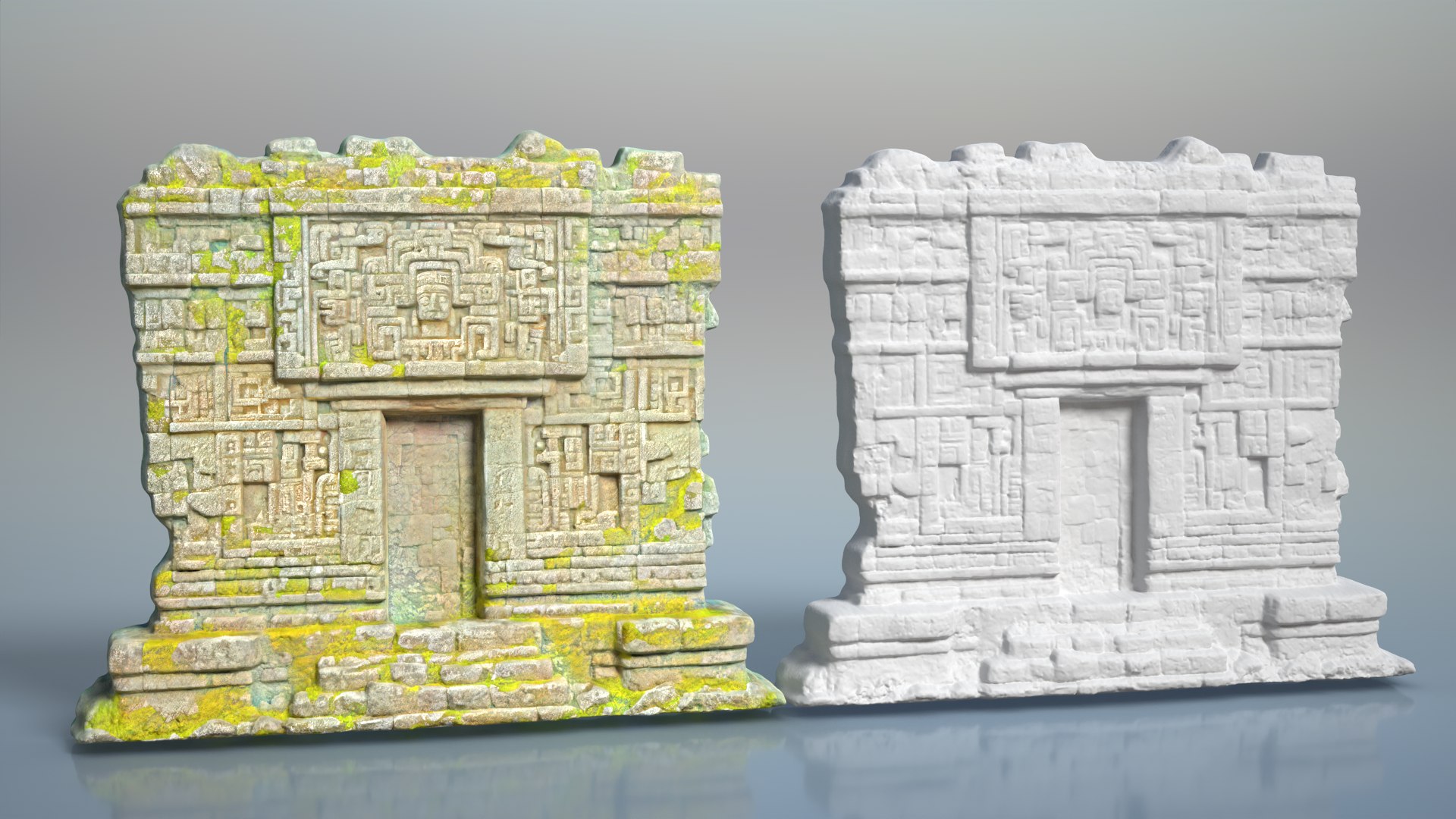 High Poly Ruin Mayan Temple Walls - 240712 3D Model - TurboSquid 2254053