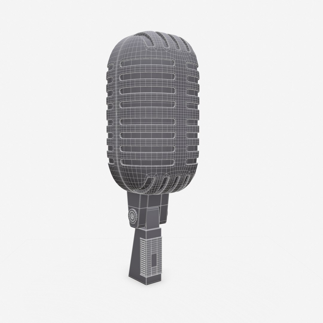 3D retro microphone vintage - TurboSquid 1655775
