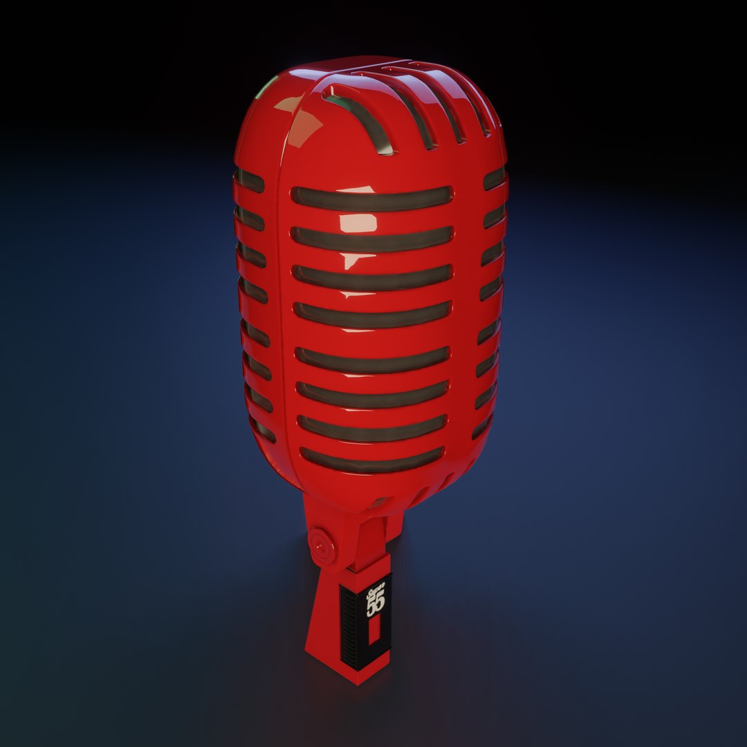3D retro microphone vintage - TurboSquid 1655775