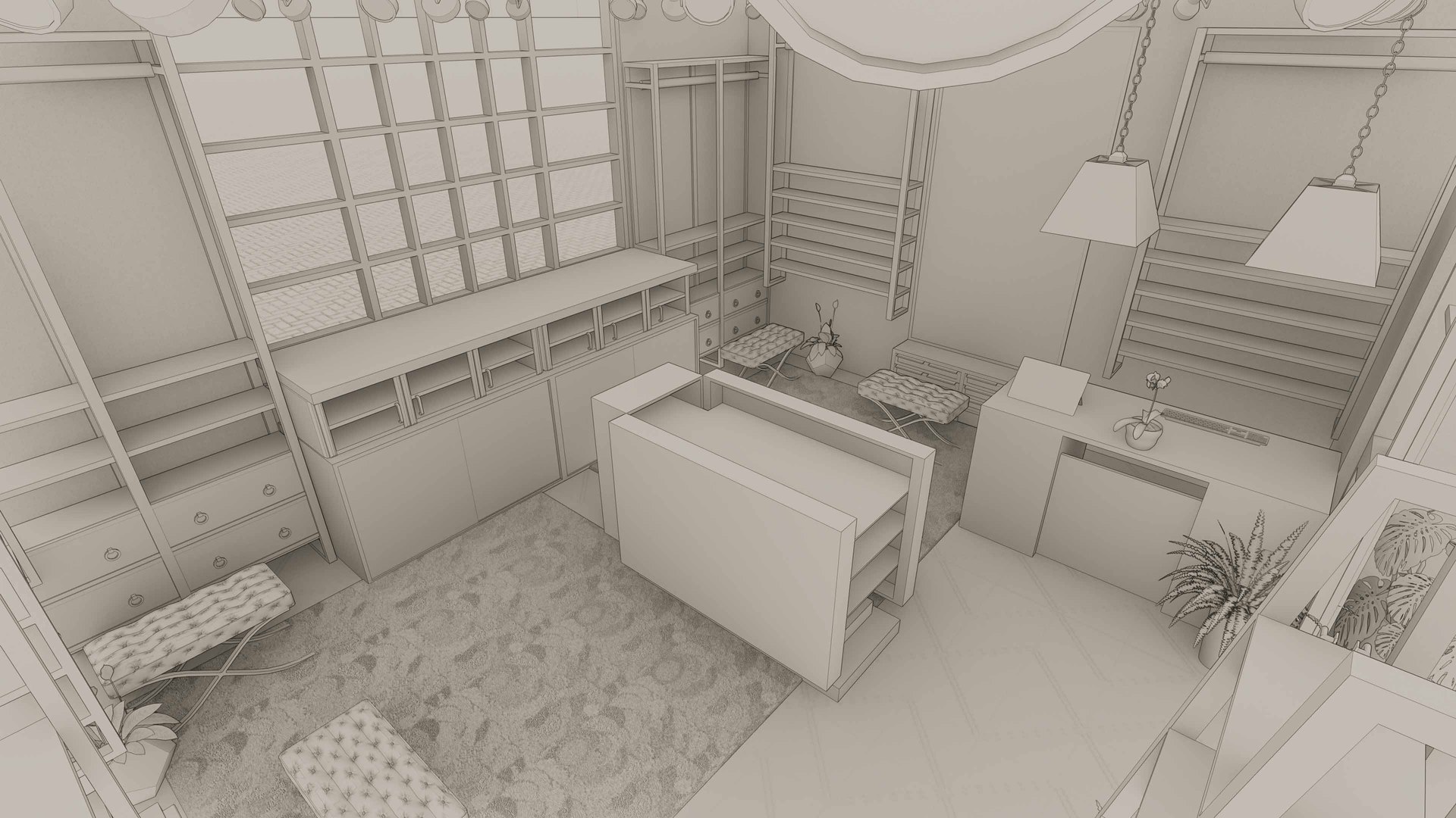 3D Boutique Retail Store Interior - TurboSquid 2402027