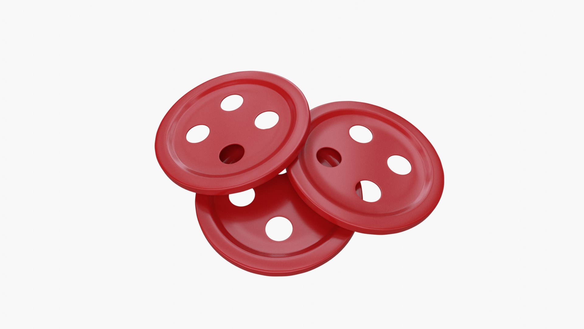 3D Red Button - TurboSquid 1900056