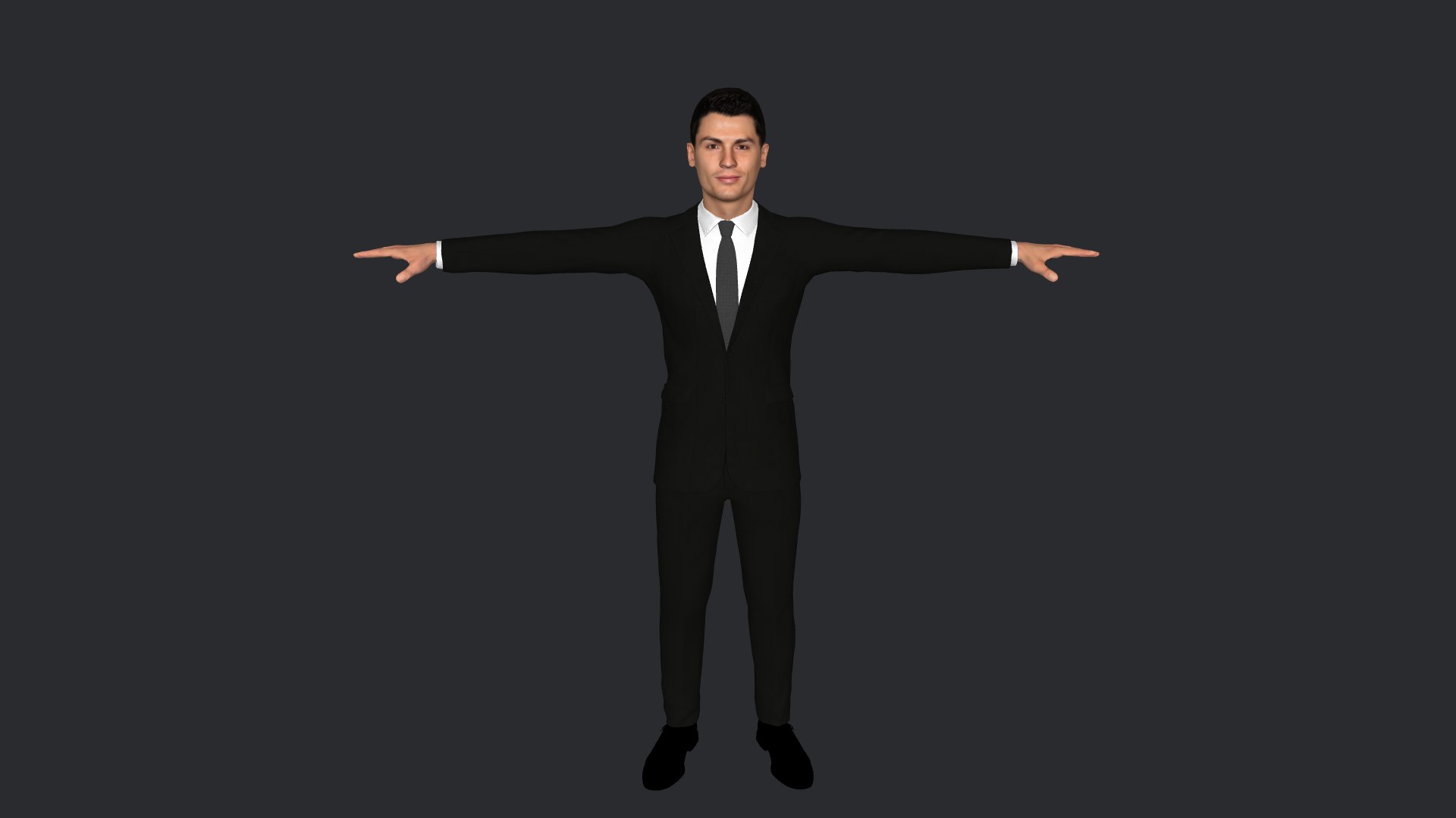 3D Cristiano Ronaldo Hyper Realistic Full Body Fully Rigged 3D ...