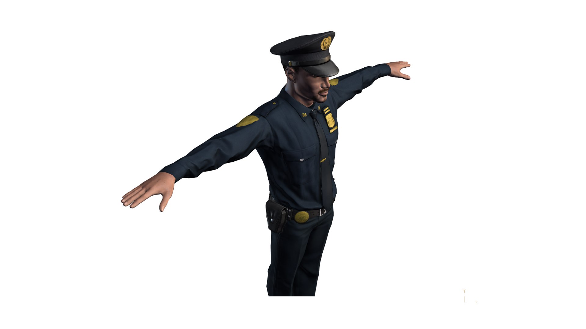 3D Man Police 4 - TurboSquid 1902385